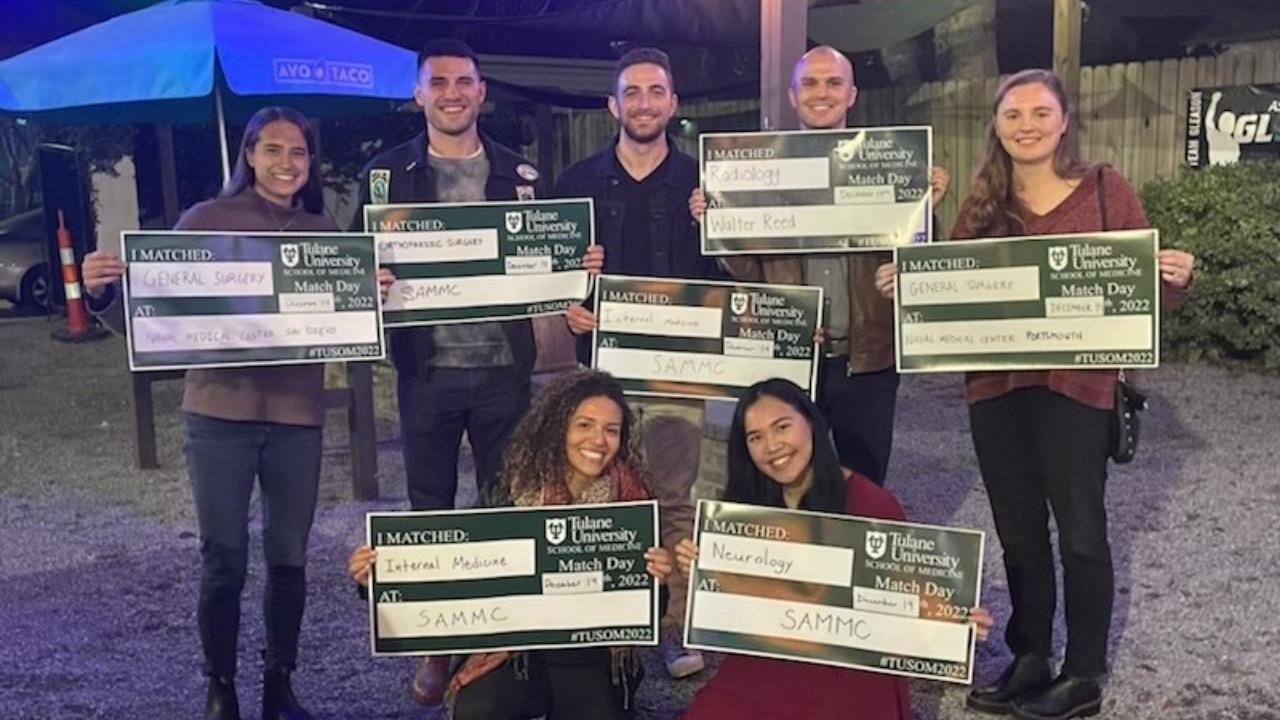 Tulane medical students in the military all match into residency ...